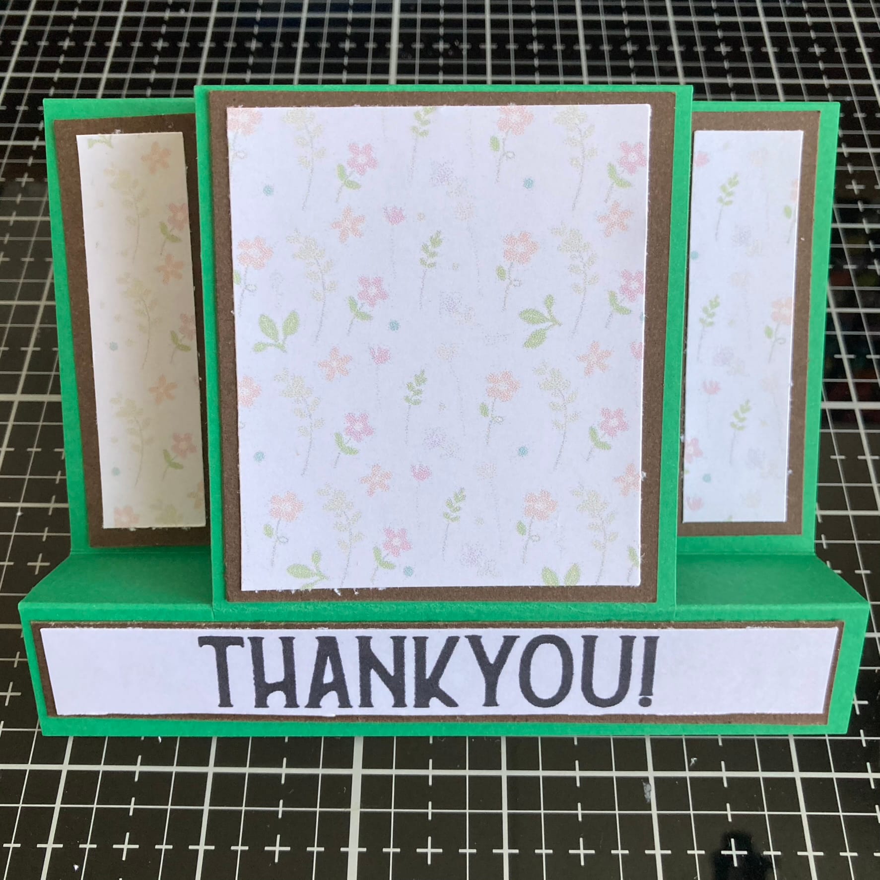 Thank You Centre Stepper Card | Polkadoodles | Handmade Cards By Renske ...