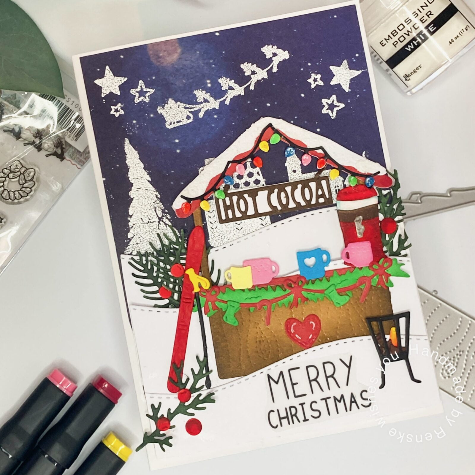 Create A Festive Christmas Market Card | Die-Cut Tutorial