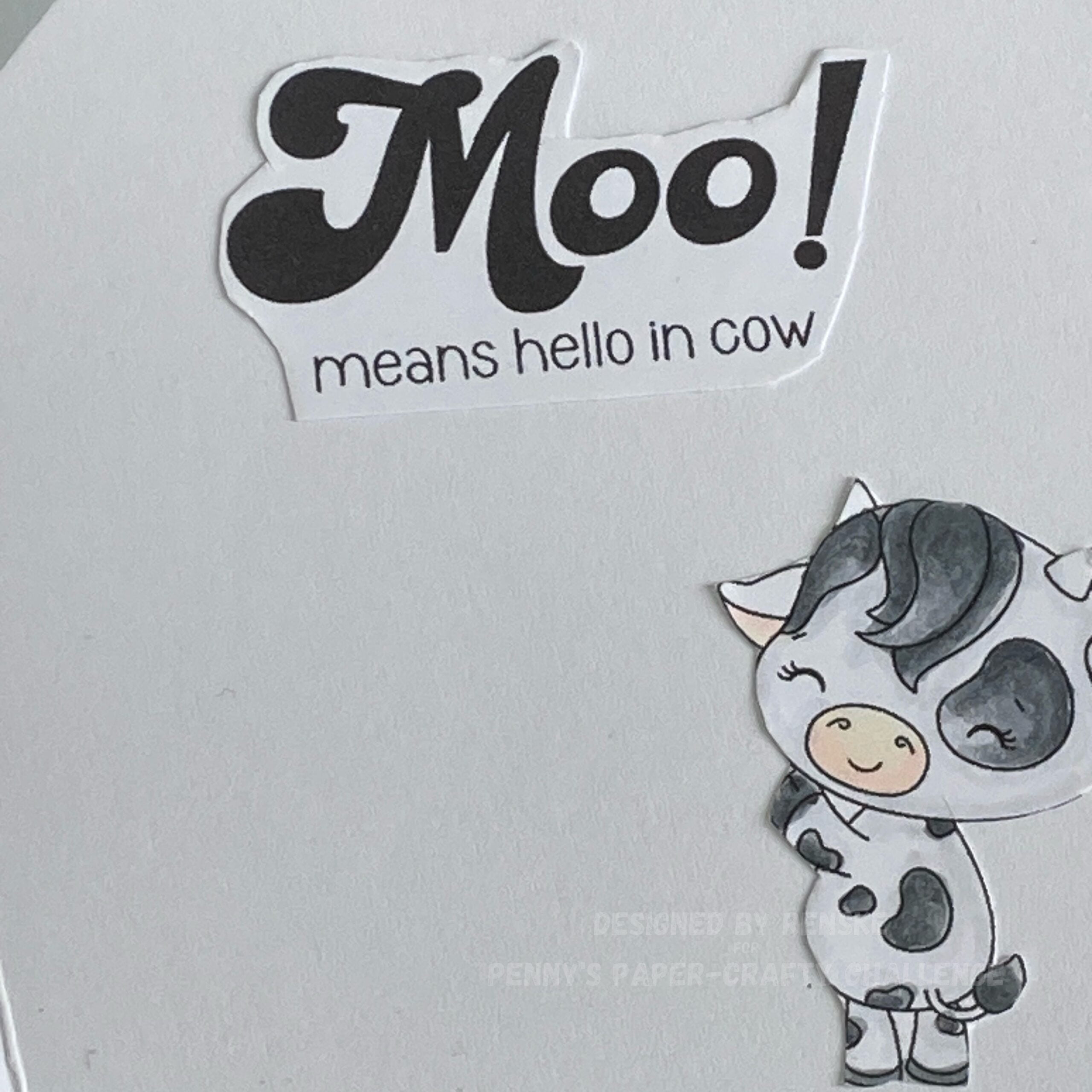 Cow Greeting Card Tutorial: How To Make A Charming Barn-Shaped Card ...