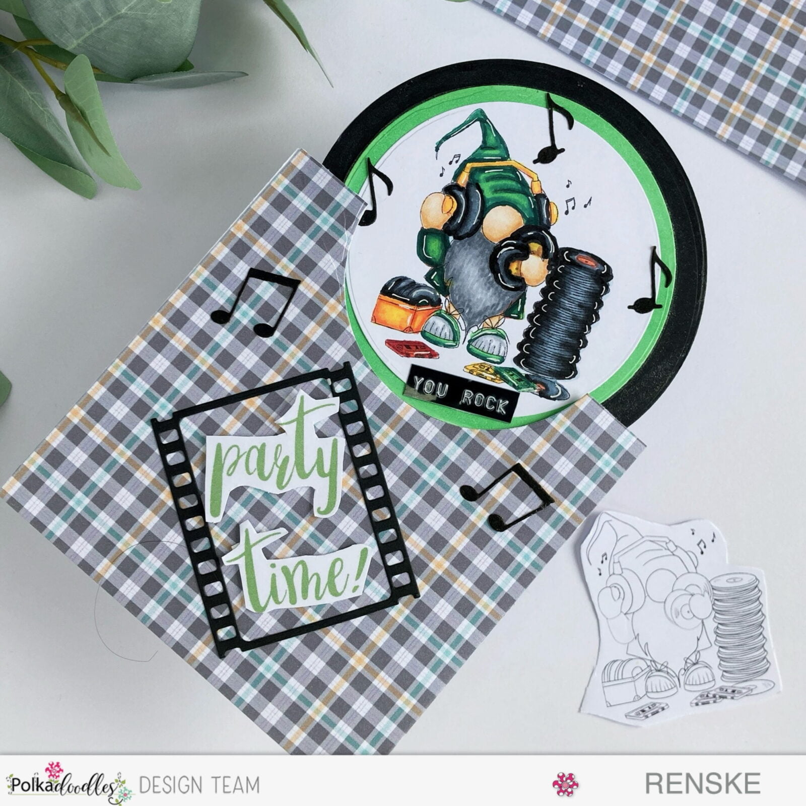 Rock On! Crafting A Music Gnome Masculine Card Tutorial | Handmade ...