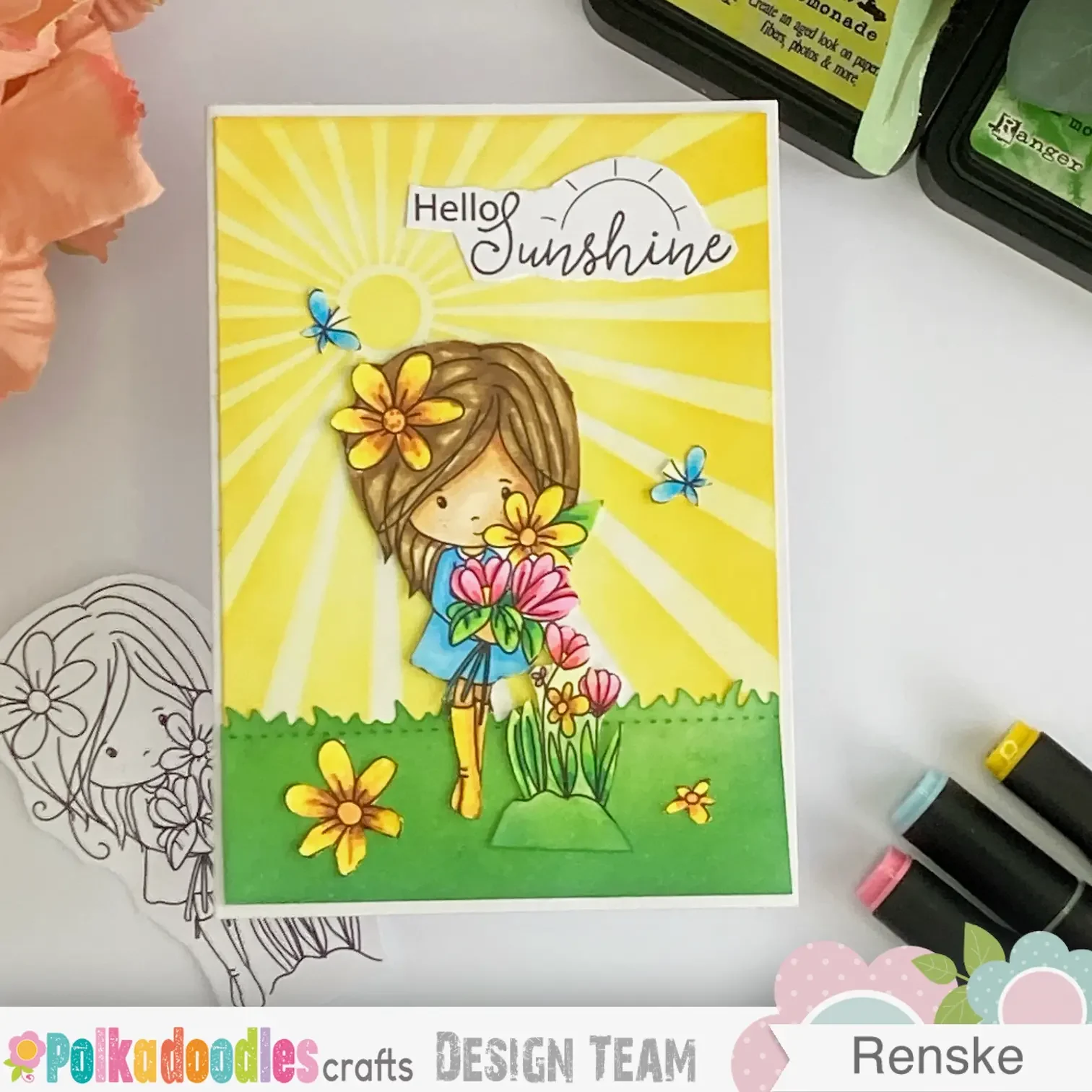 Easy Handmade Summer Card To Share Smiles And Sunny Days